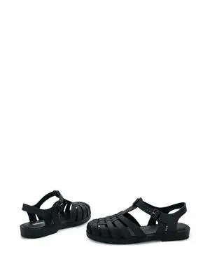 Melissa Possession Strappy Flat Sandals - Black