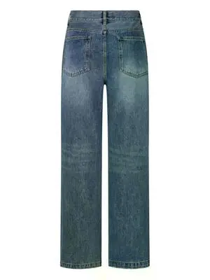 STUDIO TOMBOY Whiskered-effect Straight Leg Jeans