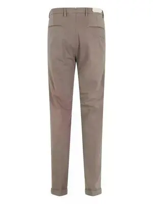 BRIGLIA 1949 Logo-patch Cuffed Trousers - Neutrals