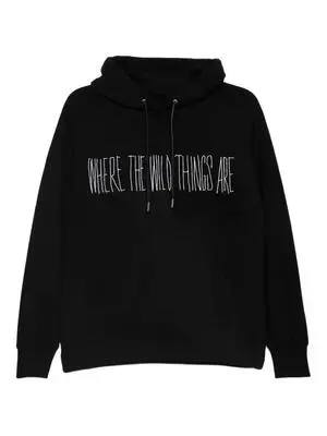 Sacai Slogan-embroidered Hoodie