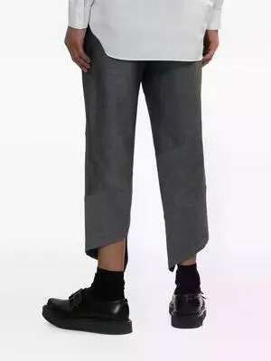 BLACK COMME DES GARÇONS Panelled Asymmetrical Trousers