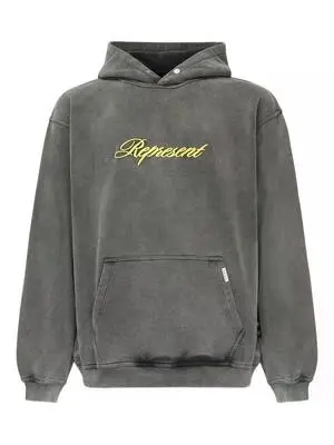 REPRESENT Embroidered Cotton Hoodie