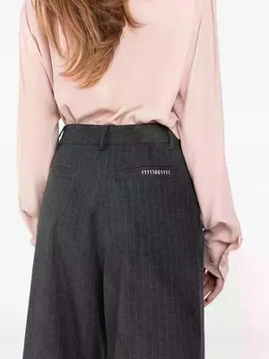 SOCIETE ANONYME Pinstripe Pleated Trousers