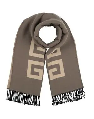 Givenchy Man Scarf Midnight Blue Size - Virgin Wool Beige