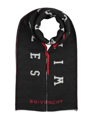 Givenchy Scarf Charcoal Wool, Virgin Wool, Silk