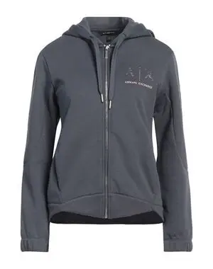 Armani Exchange Cotton Blend Zip-up Fleece Sweatshirt