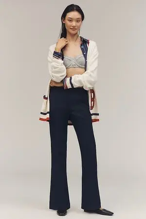 Endless Rose High-rise Flare Pants - Navy