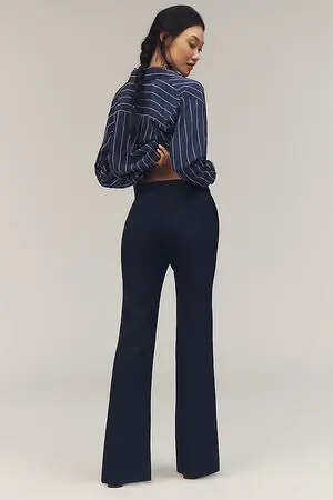 Endless Rose High-rise Flare Pants - Navy