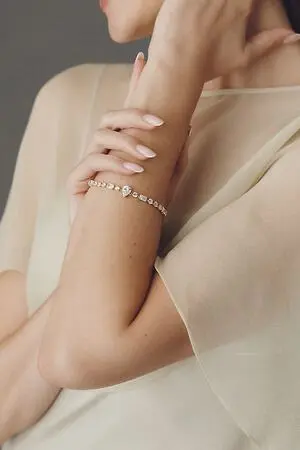 Nadri Everleigh Crystal Linear Bracelet - Gold