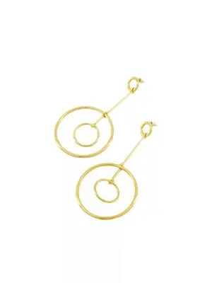 PAULA Double-circle Drop Earrings