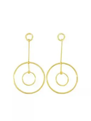 PAULA Double-circle Drop Earrings