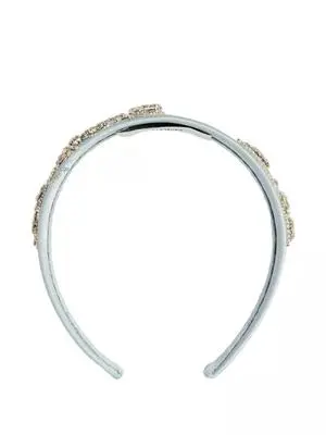 Erdem Crystal-embellished Headband - Blue