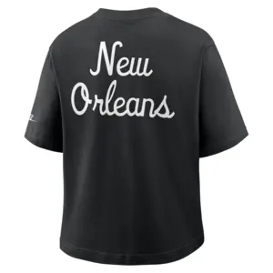 Nike New Orleans Saints Rewind Pocket Boxy Nfl T-shirt - Black