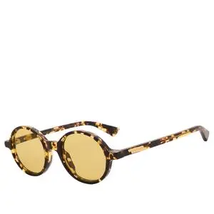 Bottega Veneta Bv1430s Slim Ribbon Sunglasses - Havana/yellow