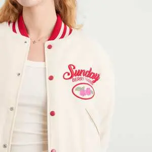 SUNDAYFRUITMARKET Berry Farm Varsity Jacket
