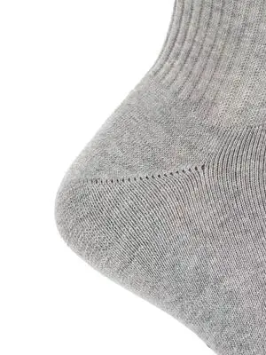 Dsquared2 Logo-embroidered Ribbed Socks - Grey