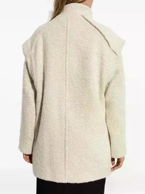 IRO PARIS Oversized Wool-blend Coat With Asymmetrical Closure