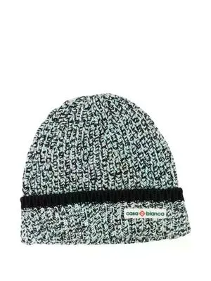 Casablanca Ribbed Wool Beanie
