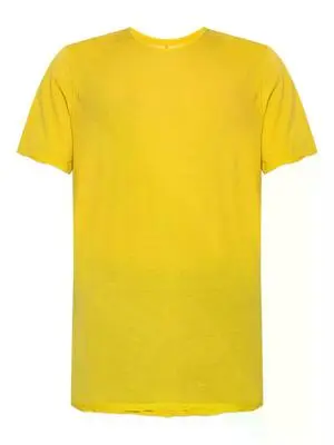 Rick Owens Raw-edge Short-sleeve T-shirt - Yellow