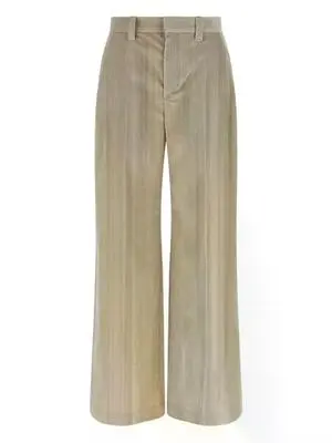 Brunello Cucinelli Pleated Corduroy Trousers - Neutrals