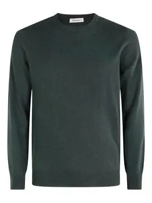 KANGRA Round-neck Cashmere Sweater - Green