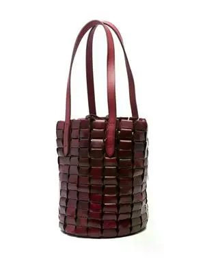 Dragon Diffusion Leather-woven Bucket Bag