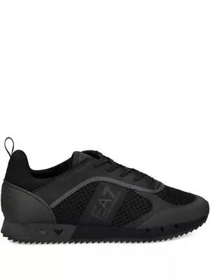 Emporio Armani Logo-detail Mesh Sneakers - Black