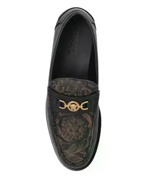 Versace Medusa-head Leather Loafers