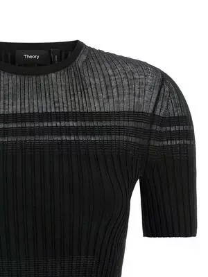 Theory Ribbed Crew-neck T-shirt