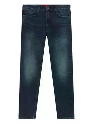 Hugo Five-pocket Jeans With Whiskering