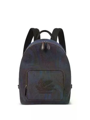 Etro Paisley-patterned Backpack - Blue