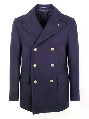 Tagliatore Double-breasted Wool Pea Coat