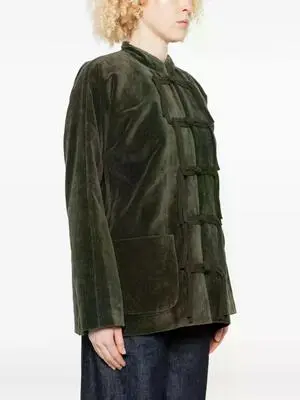 UMA WANG Knotted Velvet Jacket - Green
