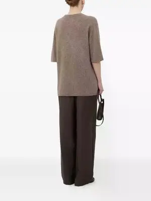 Loulou De Saison Short-sleeve Sweater - Brown