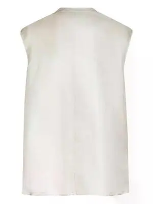 Loulou De Saison Sade Draped Silk Top - Neutrals