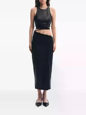 LIKA Midi Wrap Skirt - Black