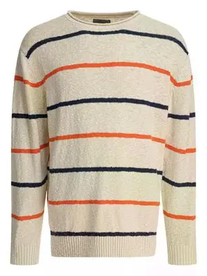 Beams Striped Sweaters For Men