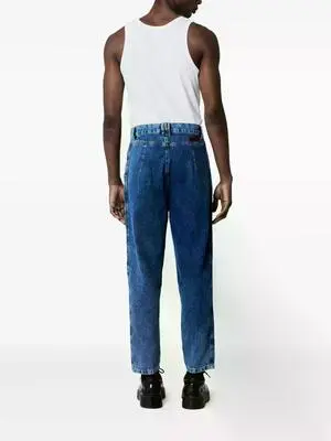 AMAPO Paneled Straight-leg Jeans