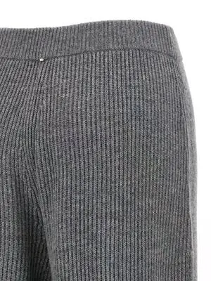 Sportmax Ribbed Straight Trousers - Grey