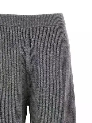 Sportmax Ribbed Straight Trousers - Grey