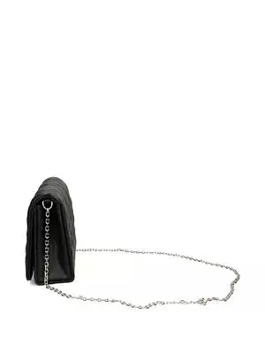 Moschino Quilted Flap Clutch - Black