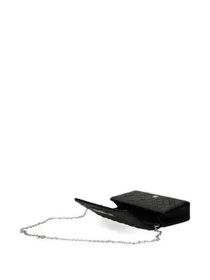 Moschino Quilted Flap Clutch - Black