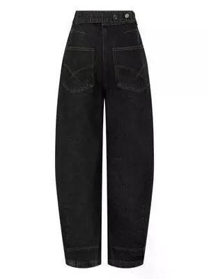 STUDIO TOMBOY Adjustable-back Tapered Jeans