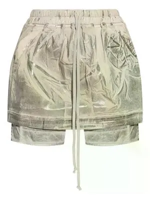 Rick Owens Metallic-effect Layered Skirt
