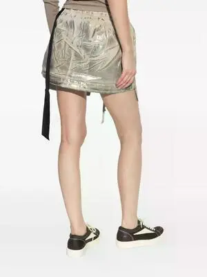 Rick Owens Metallic-effect Layered Skirt