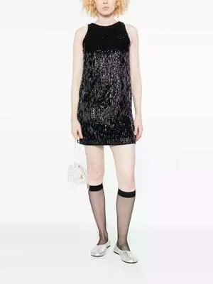 TWINSET Sequined Fringed Mini Dress
