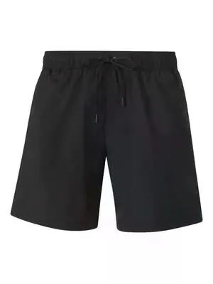 Moncler Logo-embroidered Swim Shorts - Black