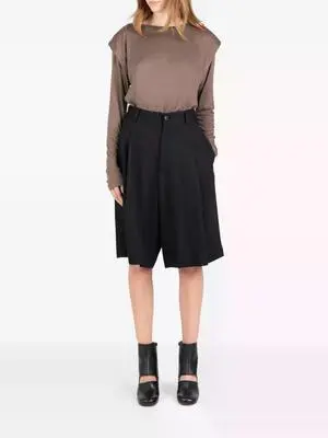 SOCIETE ANONYME Pleated Tailored Shorts