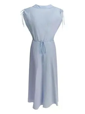 INES DE LA FRESSANGE PARIS Striped Collared Dress - Blue