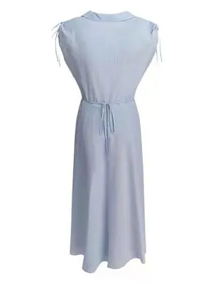 INES DE LA FRESSANGE PARIS Striped Collared Dress - Blue